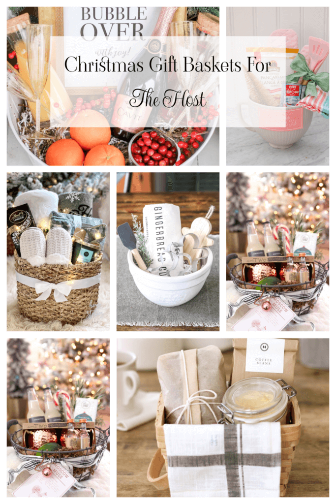 Christmas Gift Baskets For The Host · COZY LITTLE HOUSE