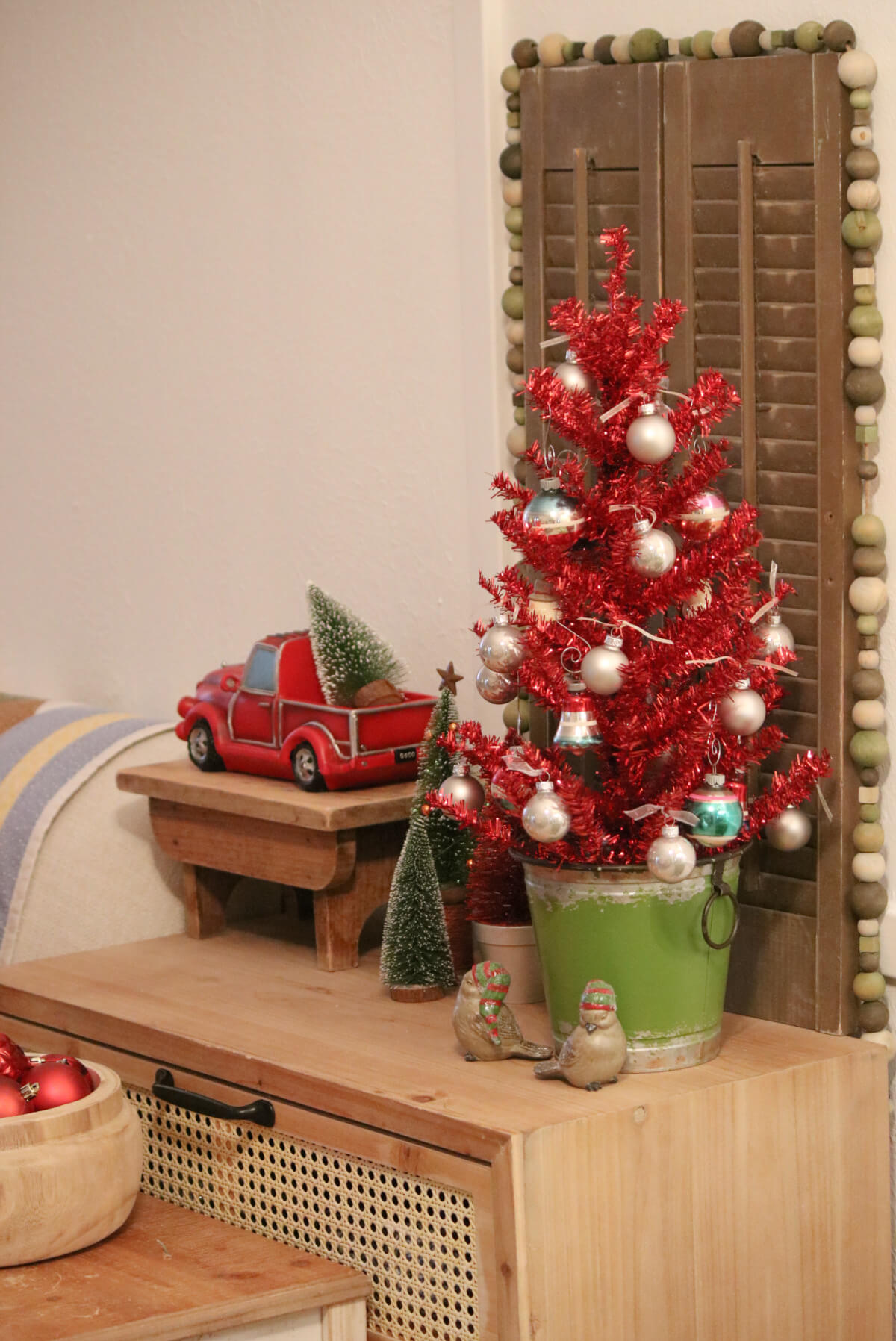 My Little Red Tree Vignette · COZY LITTLE HOUSE