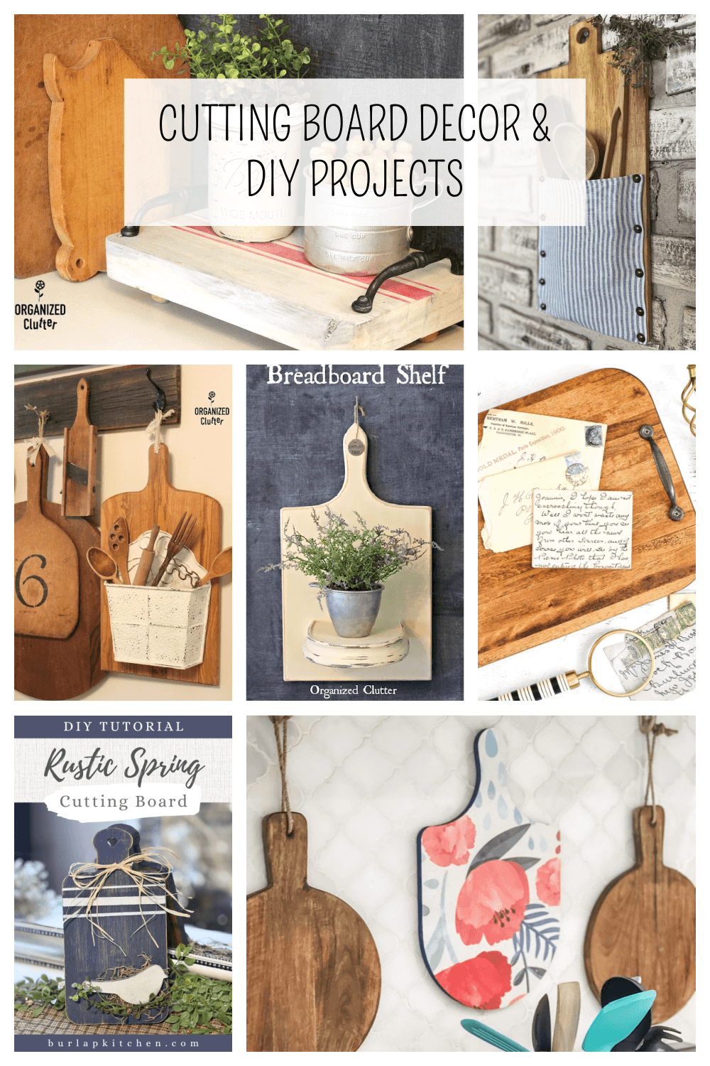 Cutting Board Decor DIY Projects · COZY LITTLE HOUSE